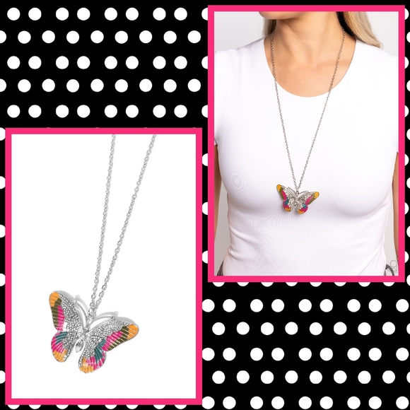 paparazzi | Jewelry | 2 Paparazzi Papillon Pizzazz Multi Butterfly ...